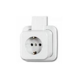 WCD ENKEL RA OPBOUW WIT MET MONTAGEPLAAT EN P25 INVOER