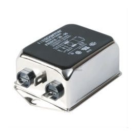 EMI NETFILTER 1 FASE 1 TRAPS 250V 16A MET 6,3MM FASTON AANSLUITING