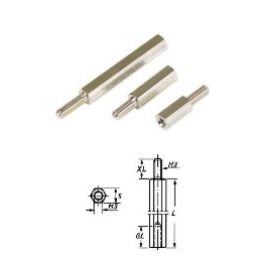 AFSTANDBUS M3 35MM INWENDIG/UITWENDIG 10 STUKS SLEUTEL 5.0MM