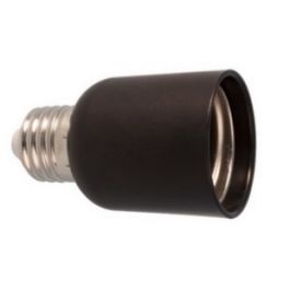 FITTING VERLOOP E27 BUITEN/E40 BINNEN ZWART